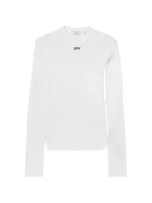 Off-white Ribbed T-shirts For Women