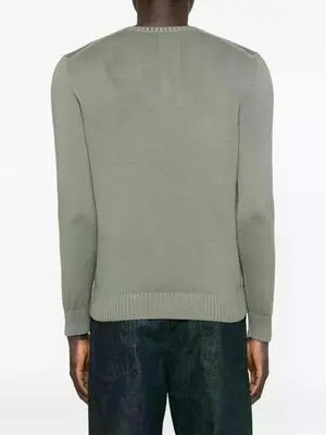 Malo Crew-neck Sweater With Ribbed Trims