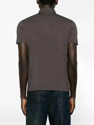 Malo Button-up Polo Shirt - Brown