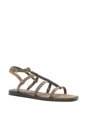 Brunello Cucinelli Beaded Strappy Sandals
