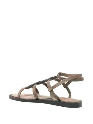 Brunello Cucinelli Beaded Strappy Sandals