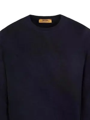 MOORER Orvieto Crew-neck Sweater - Blue