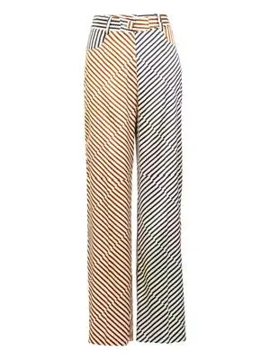 Silvia Tcherassi Emine Striped Trousers - Brown