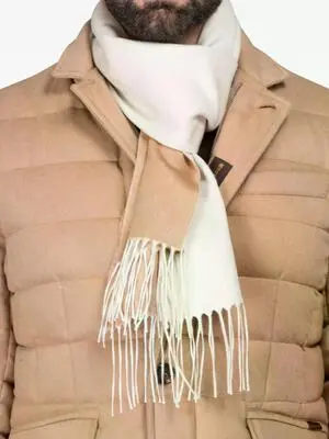 MOORER Jared Fringed Scarf - Neutrals