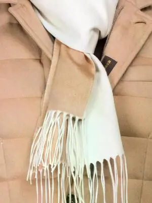 MOORER Jared Fringed Scarf - Neutrals