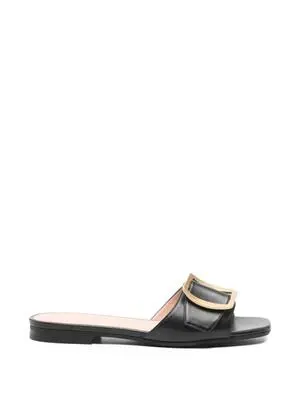 Bally Gold Tone Sandals For Women