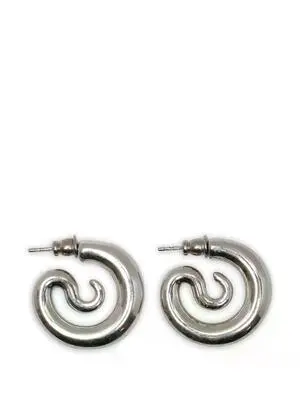 PANCONESI Small Serpent Hoop Earrings - Silver