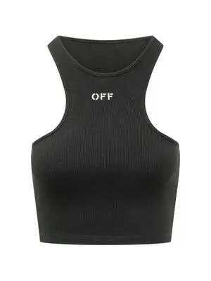 Off-White Off-stamp Ribbed Top
