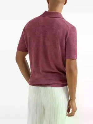 Brunello Cucinelli Short-sleeve Polo Shirt - Red