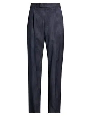 WINNIE NYC Striped Virgin Wool & Silk Tailored Pants