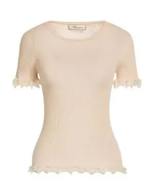 Blumarine Knitted Short Sleeve Sweater