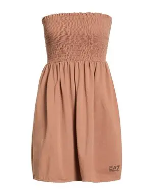 EA7 Mini Flared Dress - Brown