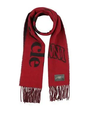 GANNI Scarf Recycled Wool, Wool - Red