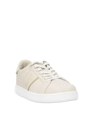 EA7 Low-top Leather Sneakers - Beige