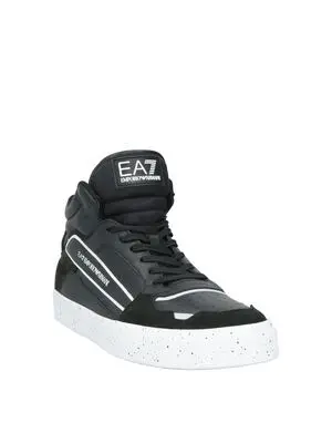 EA7 High-top Leather Sneakers