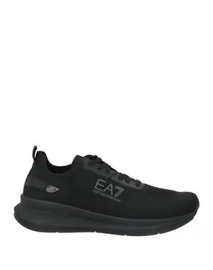 Ea7 Round Toe Sneakers For Men