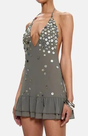 JADED LONDON Halter Minidress
