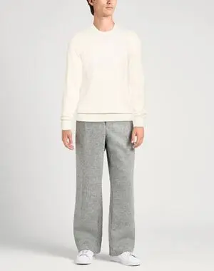 Alpha Studio Knitted Cotton Sweater - White
