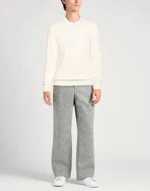 Alpha Studio Knitted Cotton Sweater - White