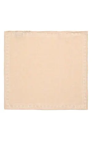 Eleventy Wool & Cotton Muslin Pocket Square - 102-02 Crndr/sand