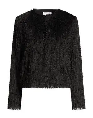 Alpha Studio Woven Jacket With Fringe Detail - Black