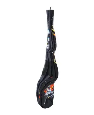 Ed Hardy Flaming Eagle 360 Print Full Cushion Crew Socks 2-pack - Black