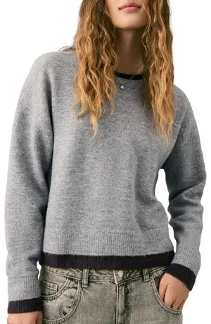 Mango Two-tone Knit Sweater