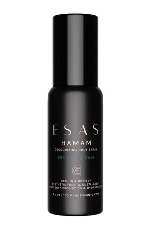 ESAS NYC Sea Salt & Sage Hamam Organic Deo Body Spraysalty Greens & Vetiver - 3.4 Oz