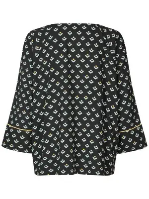 MASAI COPENHAGEN Beniko V-neck Printed Blouse