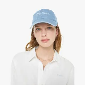 MOTHER Hats Off Denim Baseball Cap - Blue