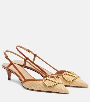 Valentino Garavani Raffia Pumps