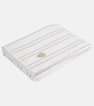 Brunello Cucinelli Striped Cotton Terry Beach Towel - Beige