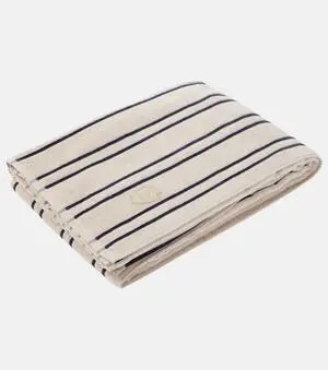 Brunello Cucinelli Striped Cotton Terry Beach Towel - Beige