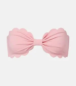 Marysia Antibes Scalloped Bikini Top - Pink