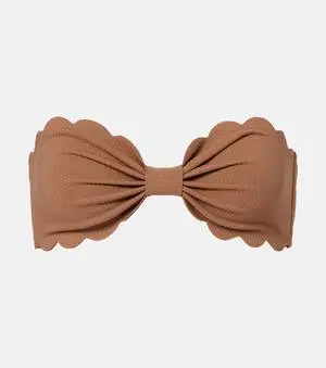 Marysia Antibes Scalloped Bikini Top - Brown