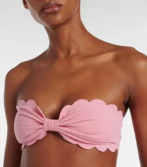 Marysia Antibes Scalloped Bikini Top - Pink