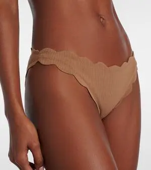 Marysia Antibes Scalloped Bikini Bottoms - Brown