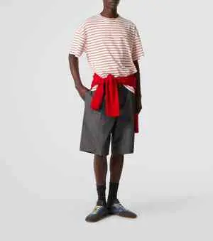 Plan C Striped Cotton T-shirt
