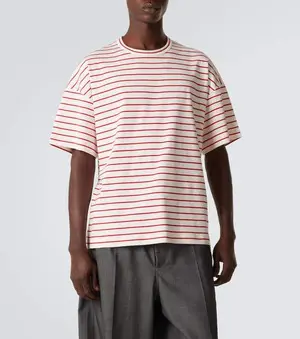 Plan C Striped Cotton T-shirt