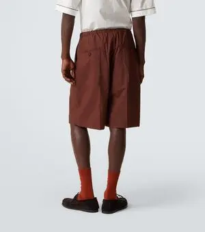 Plan C Coffee Cotton Shorts
