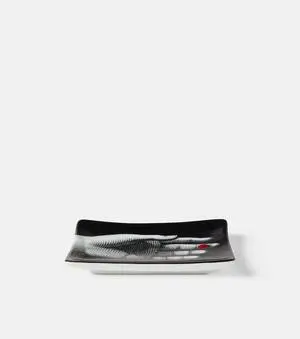 FORNASETTI Mano Con Coccinella Ceramic Ashtray - Black