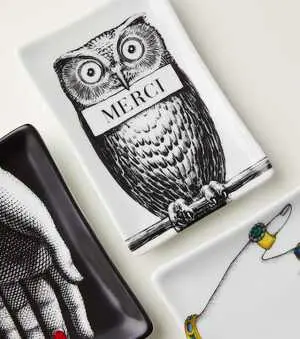 FORNASETTI Civetta Merci Ceramic Ashtray