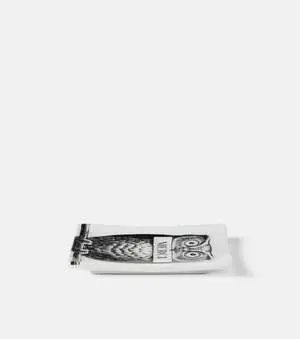 FORNASETTI Civetta Merci Ceramic Ashtray - Black