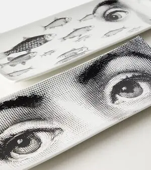 FORNASETTI Occhi Decorative Tray - Black