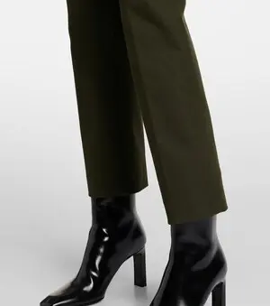 JOSEPH Coleman Gabardine Slim Pants - Green