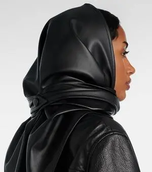 Nour Hammour Leather Hood