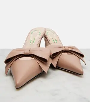 Valentino Garavani Leather Mules - Pink