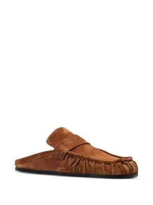 JIL SANDER Sabot Suede Mules