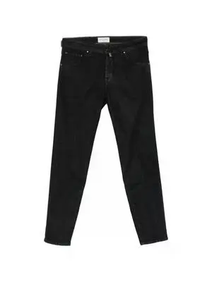 Jacob Cohen Black Wash Bottoms For Men