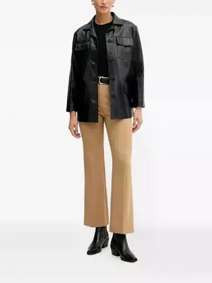 Sisley Pocketed Buttoned Shirt Jacket